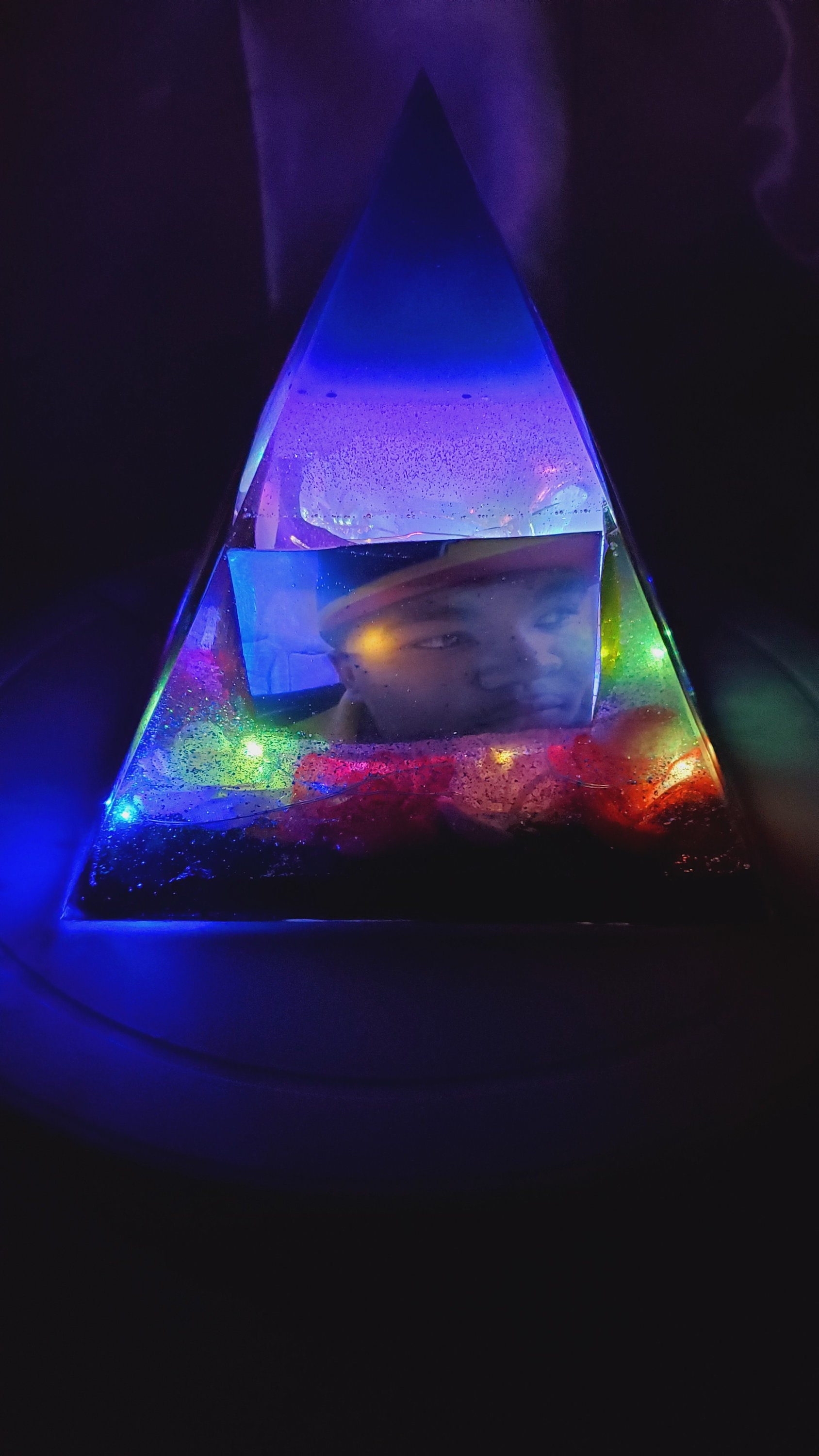 Custom Pyramid W/ Rotating Base - Etsy