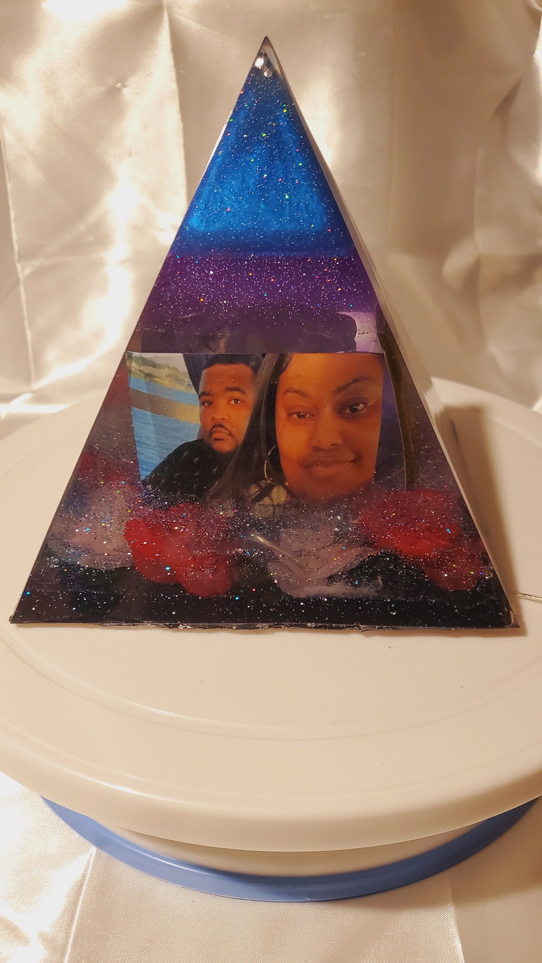Custom Pyramid W/ Rotating Base - Etsy