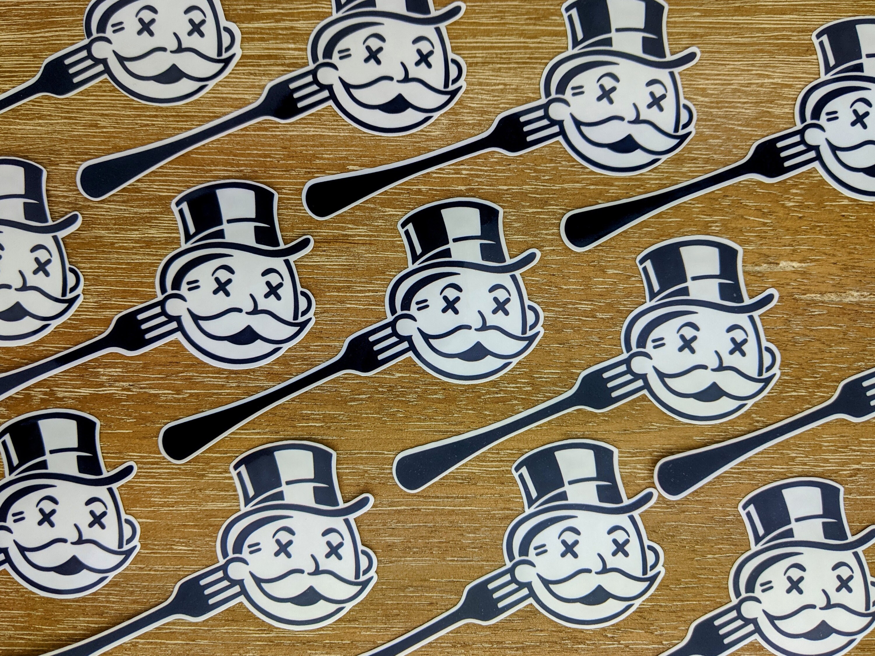 Eat The Rich Sticker Monopoly Guy Alta calidad Laminado | Etsy