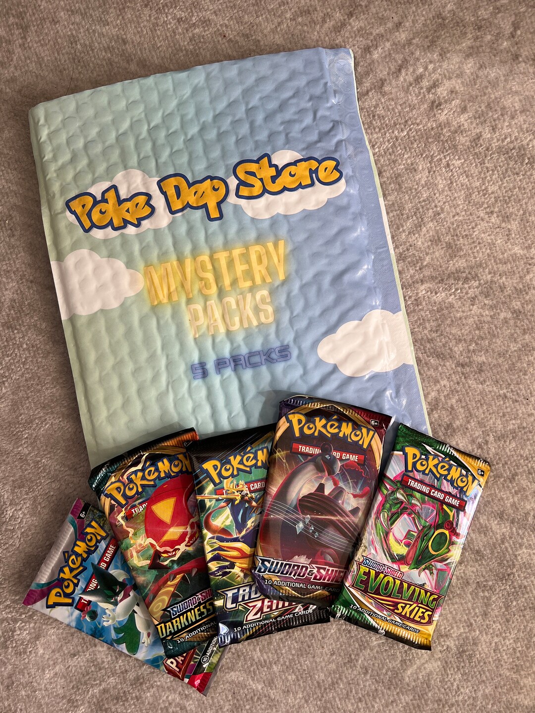 Pokémon Mystery 5 Pack modern - Etsy