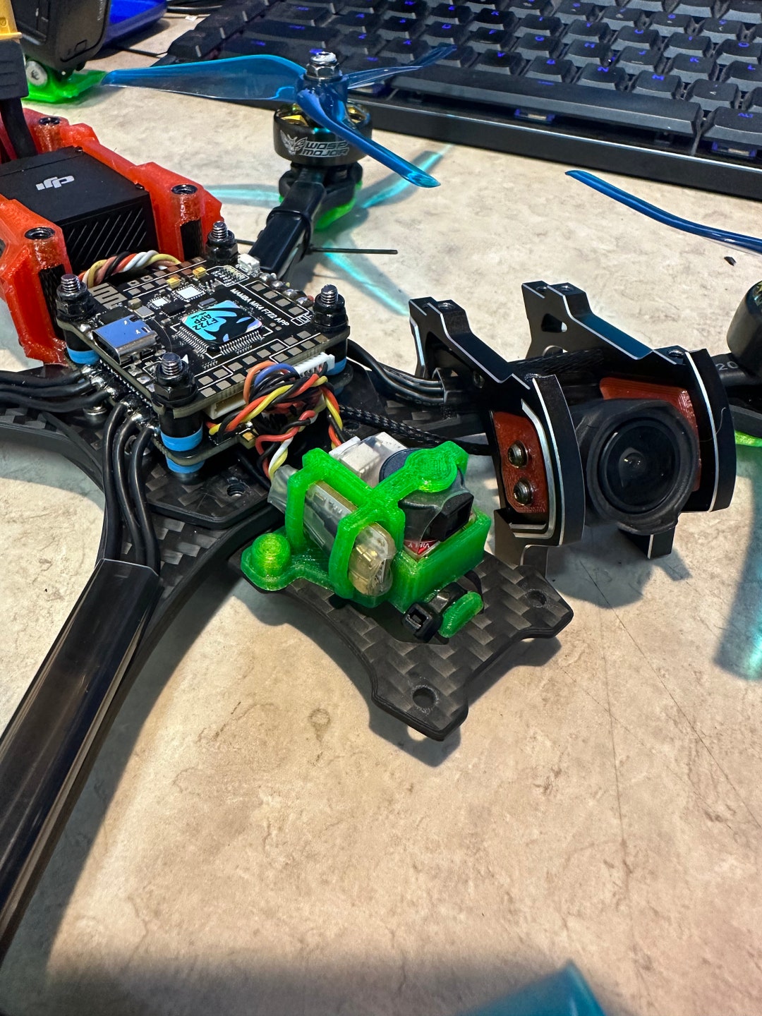 GEPRC Mark 5 TBS Tracer Mount With Vifly Buzzer .STL File - Etsy