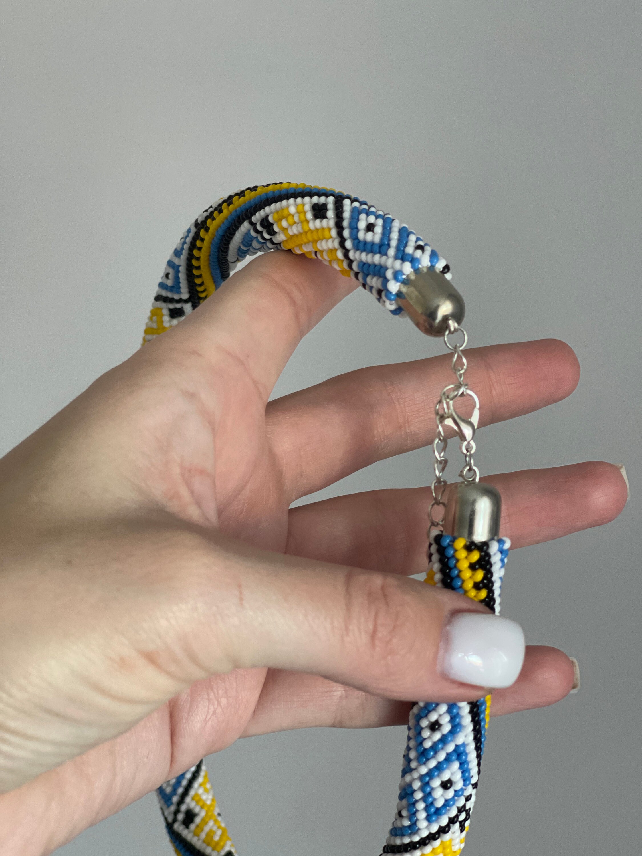 Ukrainian Necklace Ukrainian Embroidery Beaded Jewelry Crochet Necklace ...