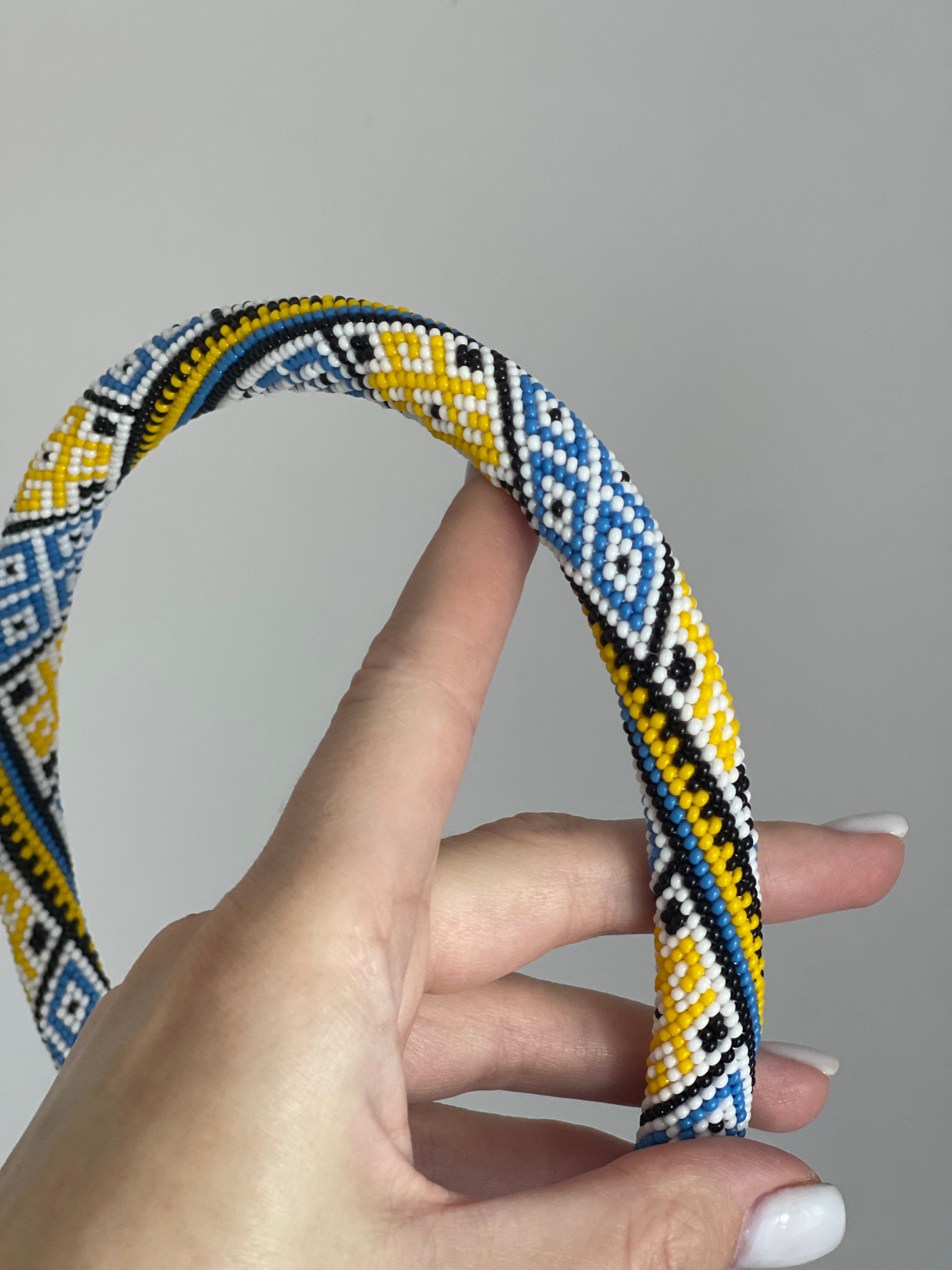 Ukrainian Necklace Ukrainian Embroidery Beaded Jewelry Crochet Necklace ...