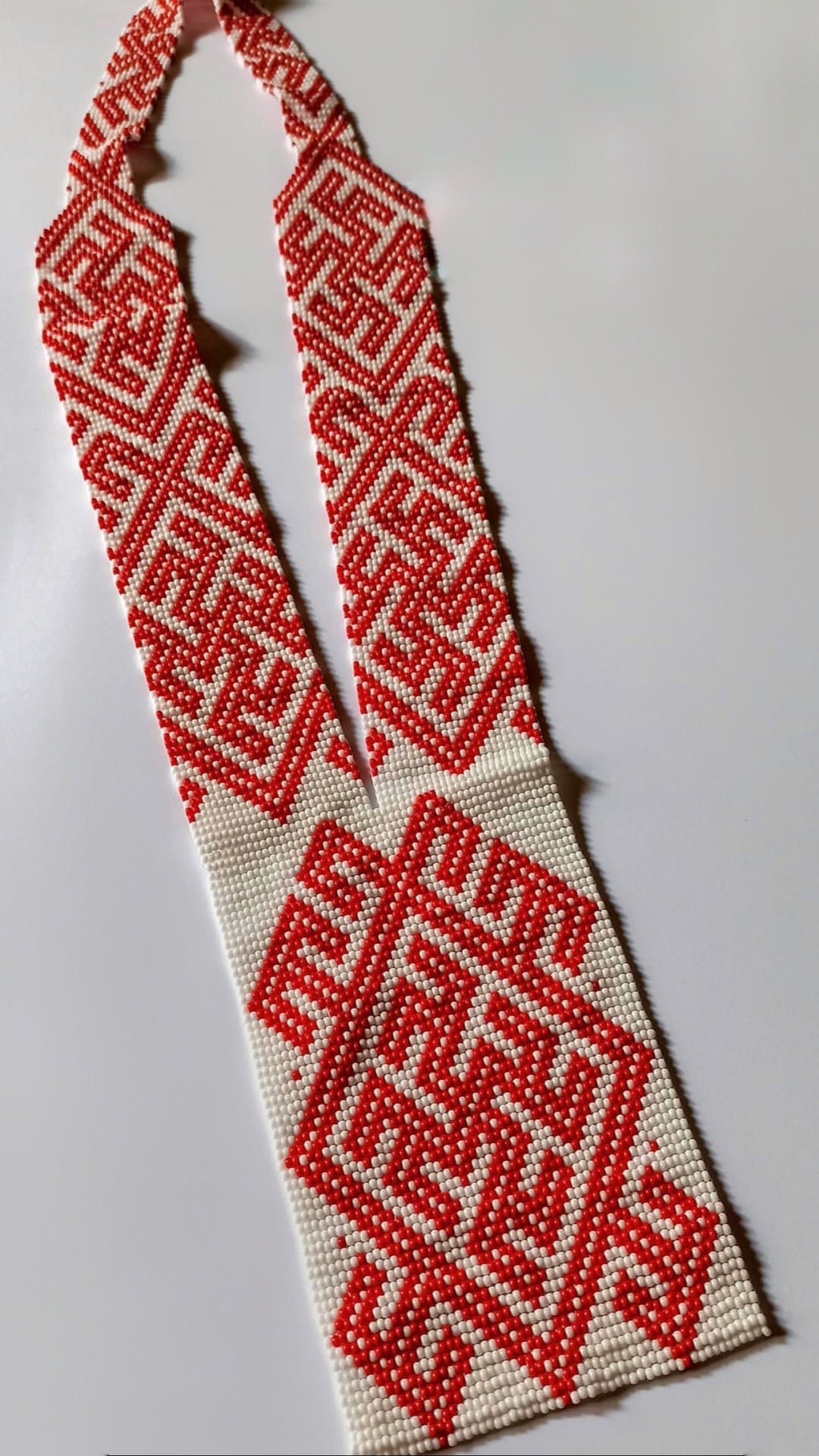 Necklace Gerdan for Men Ethnic Pattern Ukrainian Jewelry Necklace White ...