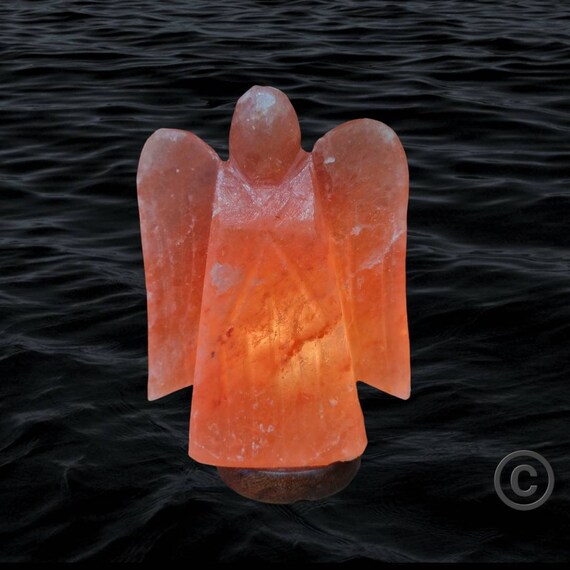 Himalayan Pink Salt ANGEL Lamp 22cm Free UK Delivery | Etsy