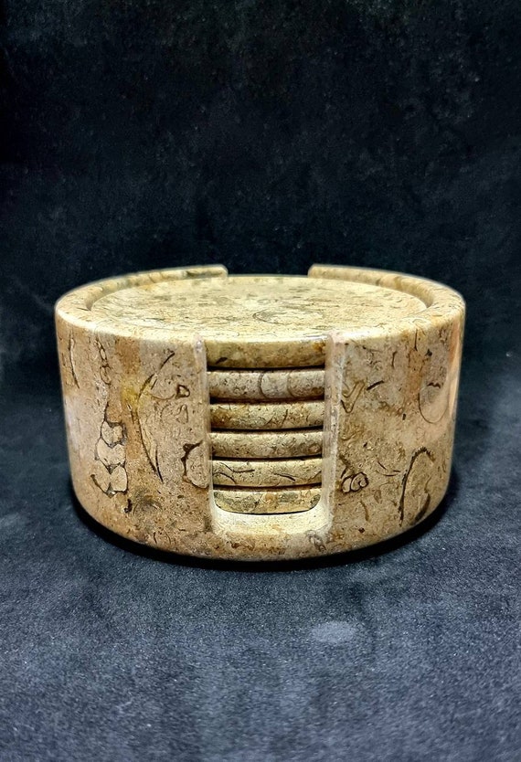 Onyx 6pcs Coaster Set for Your - Etsy