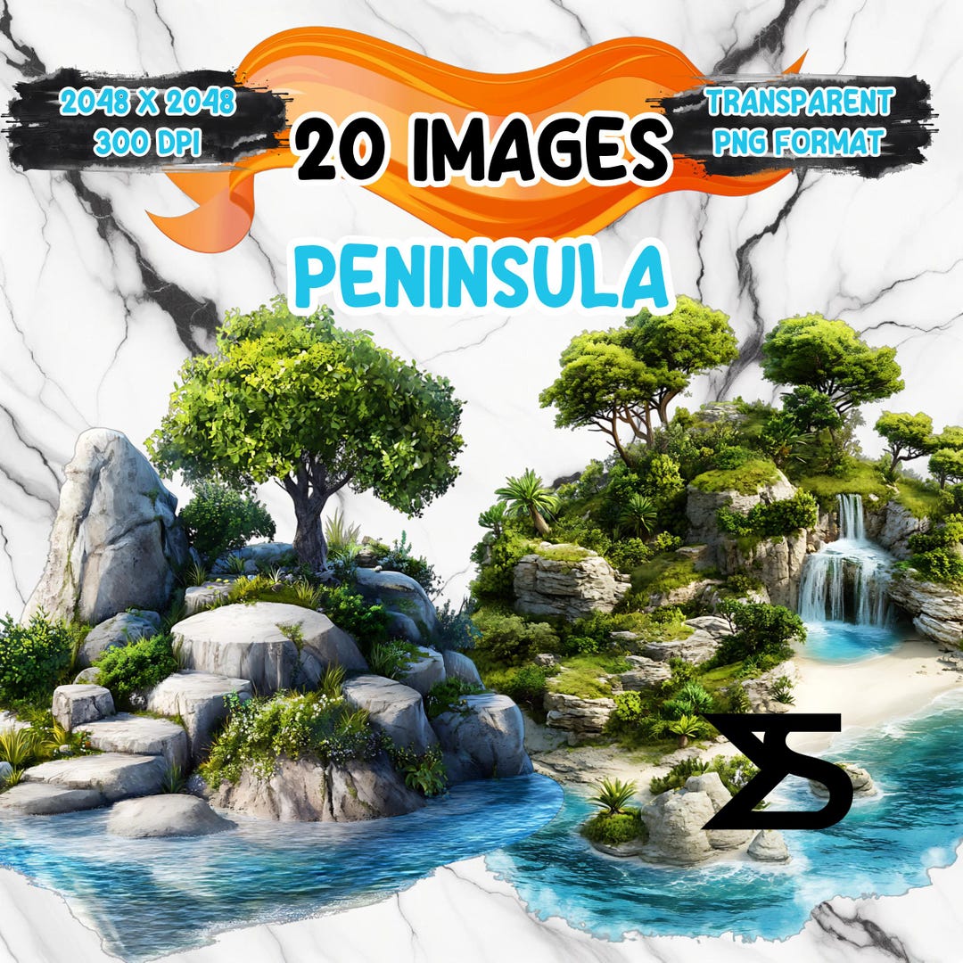 Watercolor Peninsula PNG Image on Transparent Background, Digital ...