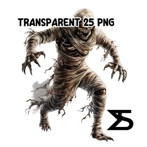 25 Watercolor Halloween Mummy Clipart , Mummy Clipart PNG, Clipart ...