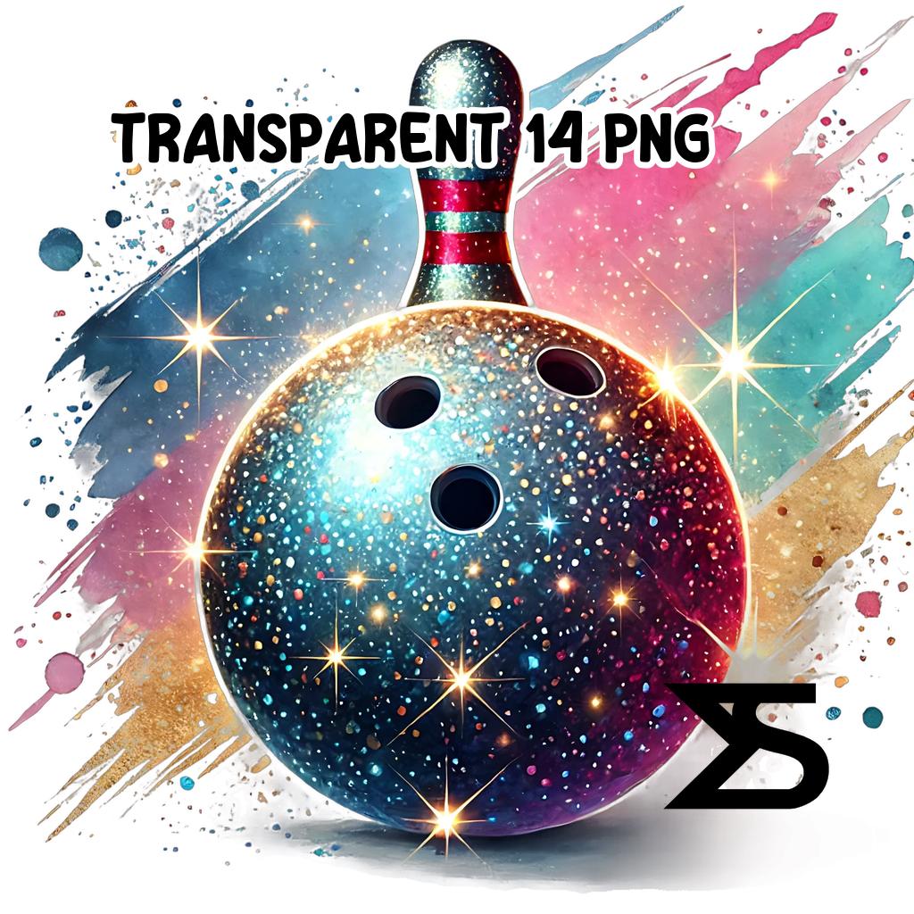 14 Watercolor Bowling Clipart, Bowling Pin Clipart Bundle, Commercial ...