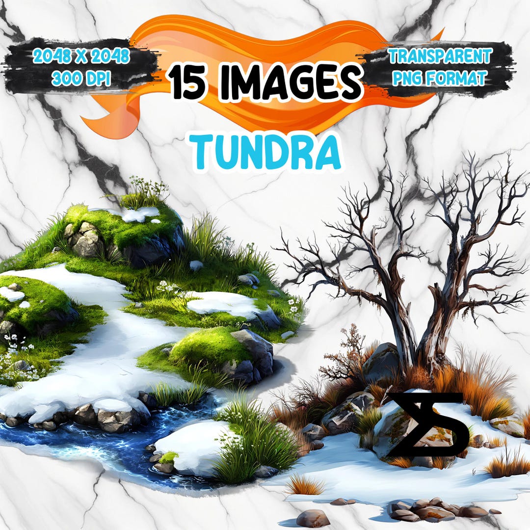 Watercolor Tundra Landscape PNG Image With Transparent Background ...