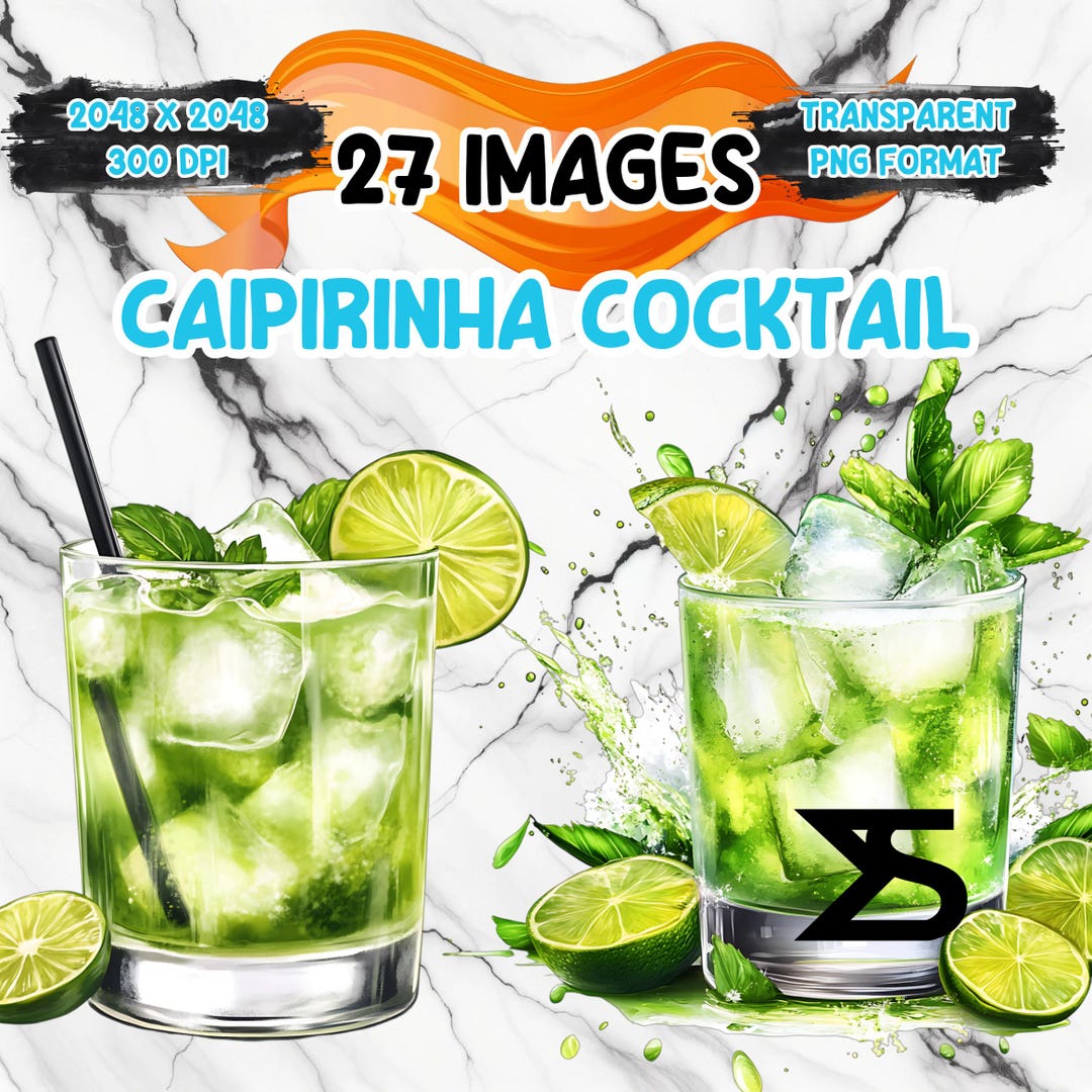Watercolor Caipirinha Cocktail PNG Image on Transparent Background ...