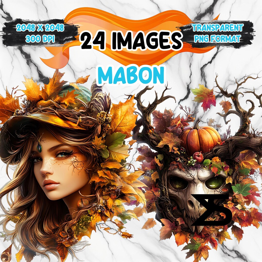 Watercolor Mabon PNG Image on Transparent Background, Digital Sticker ...
