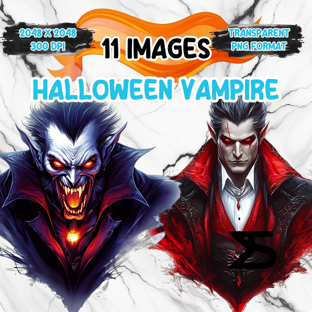 Watercolor Halloween Vampire PNG Image on Transparent Background ...