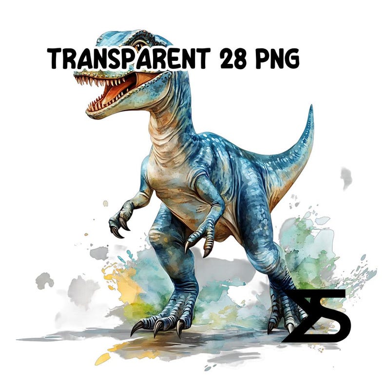 28 Watercolor Baby Dinosaur Clipart , T-rex Clipart, Clipart Bundle ...