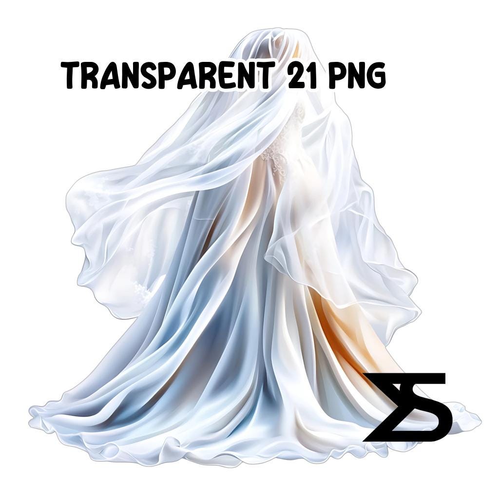 Watercolor Wedding Veil PNG Image on Transparent Background, Digital ...