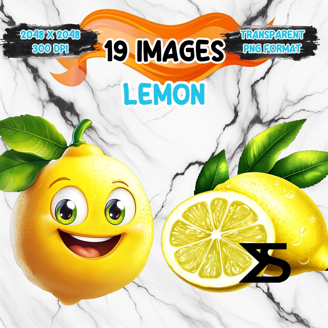 Watercolor Lemon PNG Image With Transparent Background, Clipart Bundle ...
