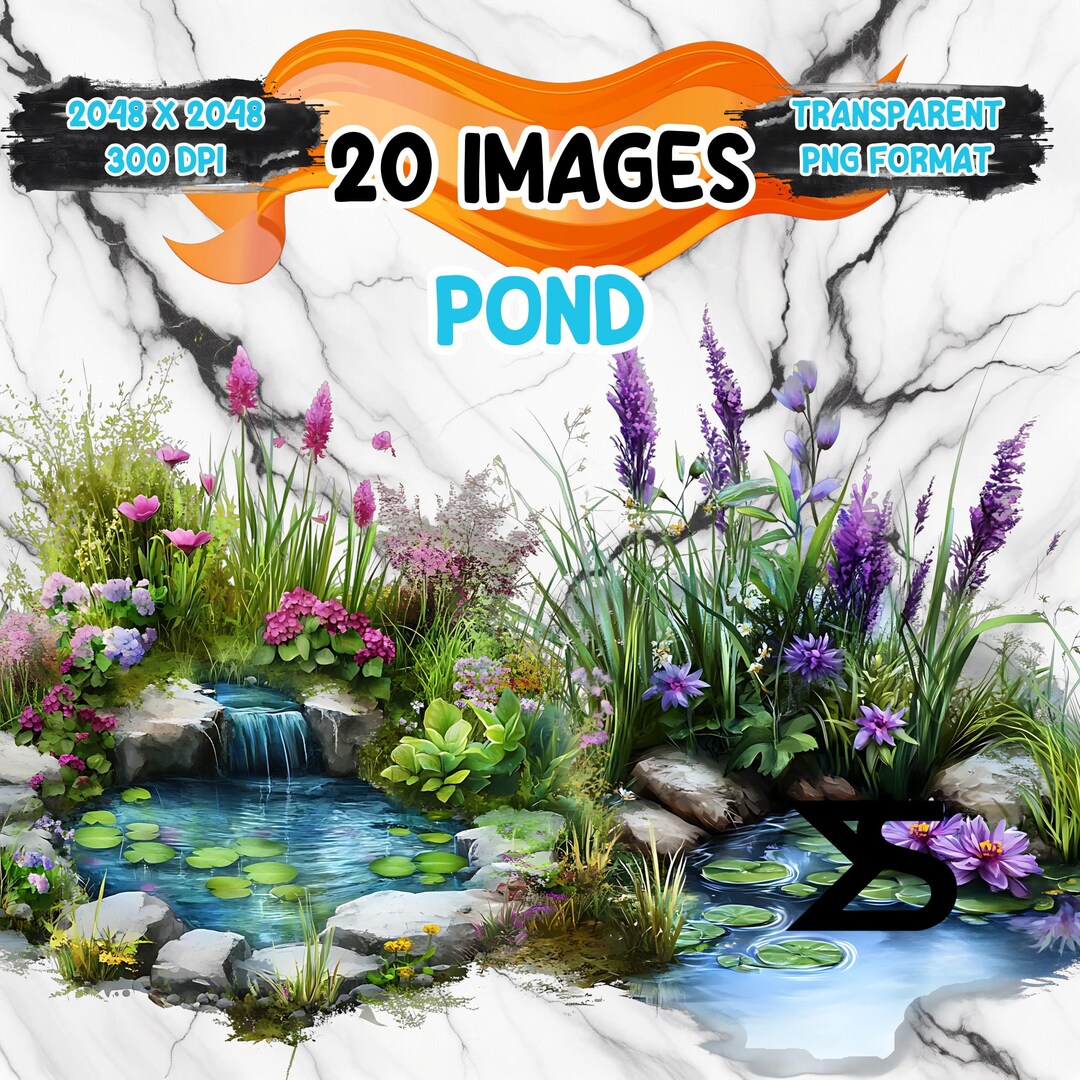 Watercolor Pond PNG Image With Transparent Background, Pond Clipart ...
