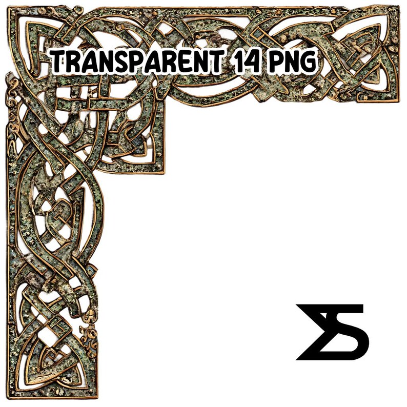 Celtic Border Element Celtic Knotwork Border Clipart Set for ...