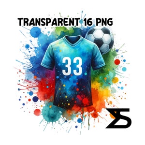 16 Watercolor Football Clipart , Soccer Clipart, Clipart Bundle ...