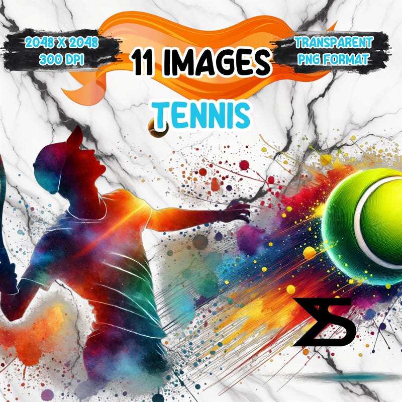 Tennis Digital Paper - Etsy