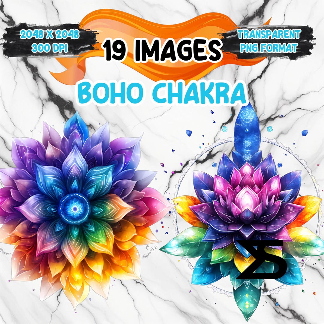 Watercolor Boho Chakra PNG Image on Transparent Background, Digital ...