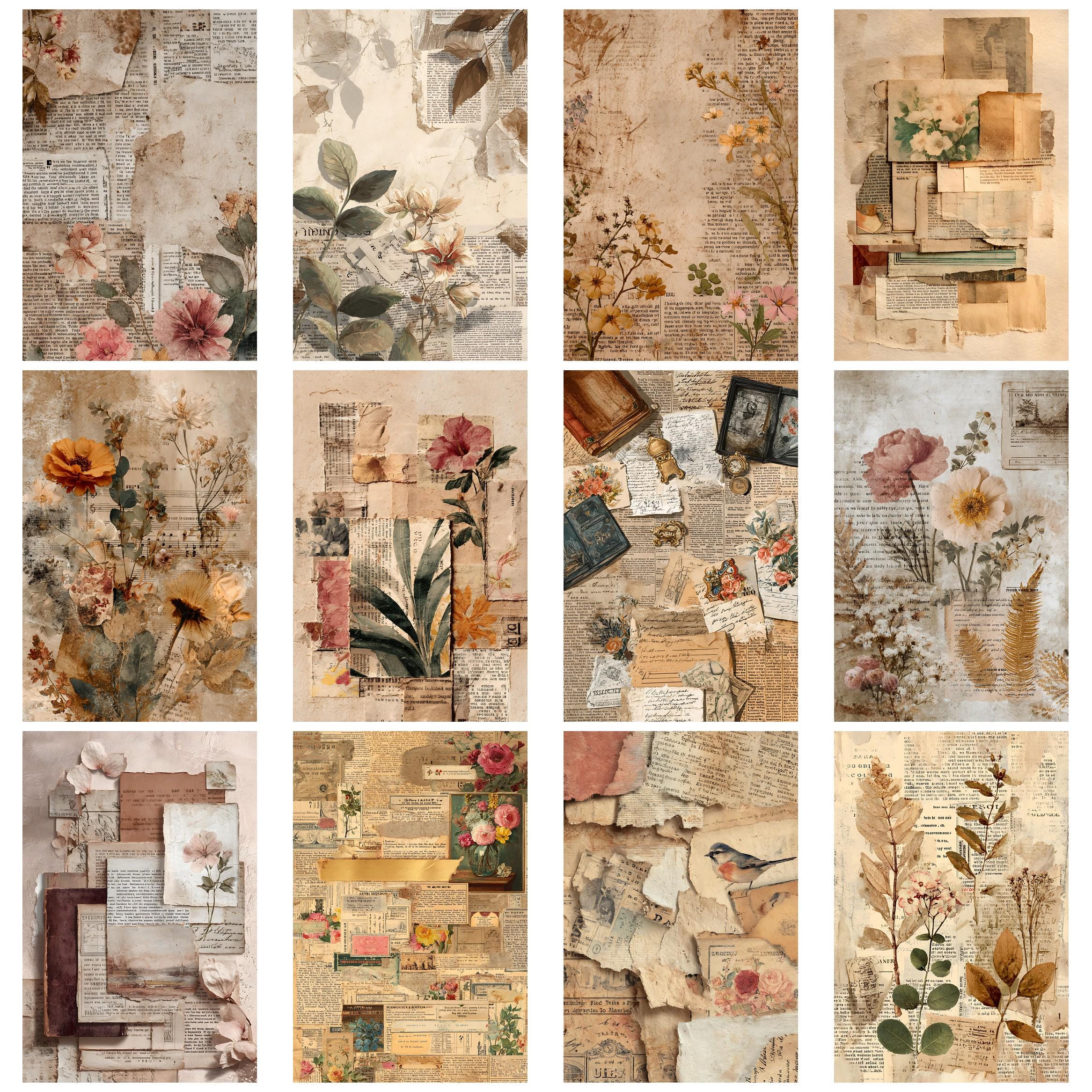 Newspaper Ephemera Mix Vintage Newspaper Pages Ephemera Pack for Junk ...