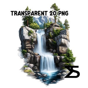 Watercolor Yosemite Landscape PNG Image With Transparent Background ...