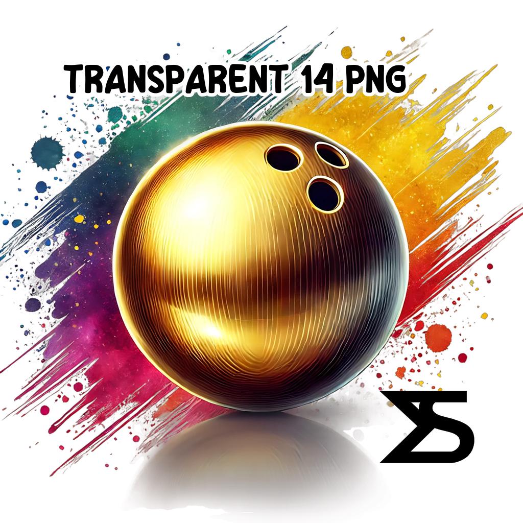 14 Watercolor Bowling Clipart, Bowling Pin Clipart Bundle, Commercial ...