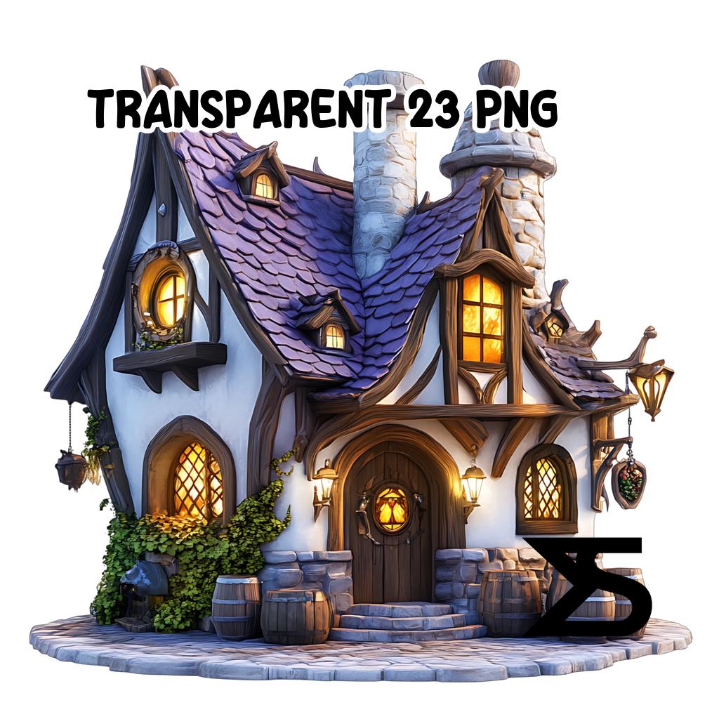 Watercolor Tavern PNG Image on Transparent Background, Digital Sticker ...