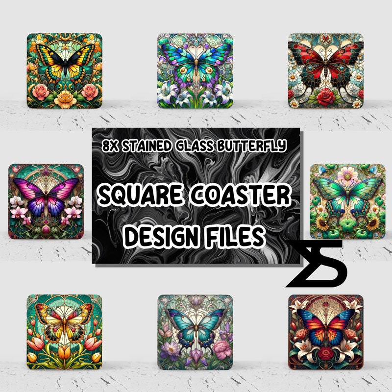 Butterflies Coaster - Etsy