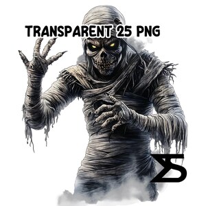 25 Watercolor Halloween Mummy Clipart , Mummy Clipart PNG, Clipart ...