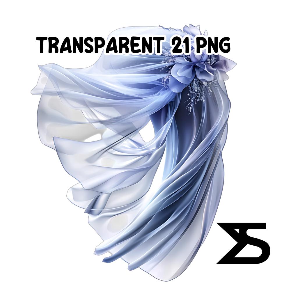 Watercolor Wedding Veil PNG Image on Transparent Background, Digital ...