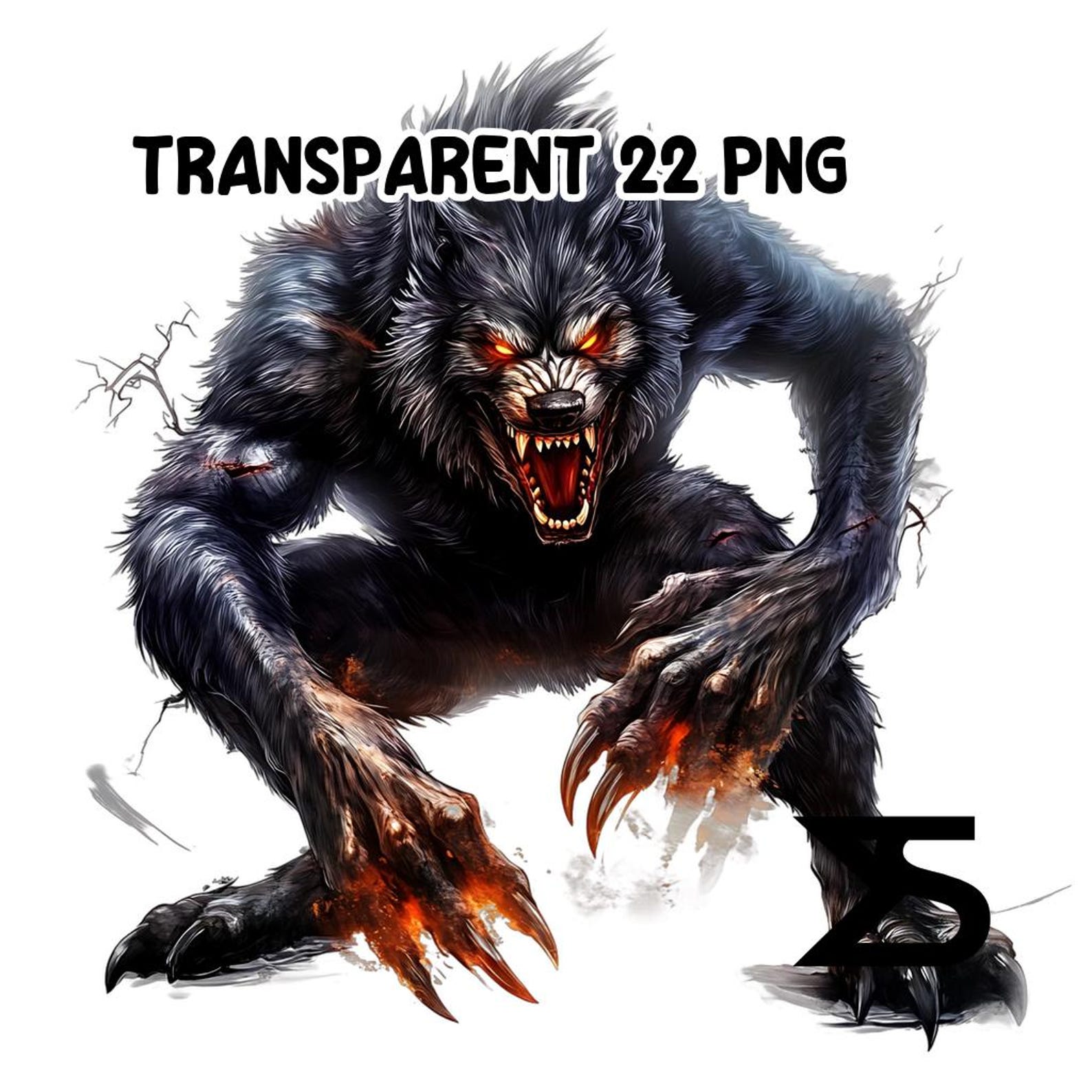22 Watercolor Halloween Werewolf Clipart , Werewolf Clipart PNG ...