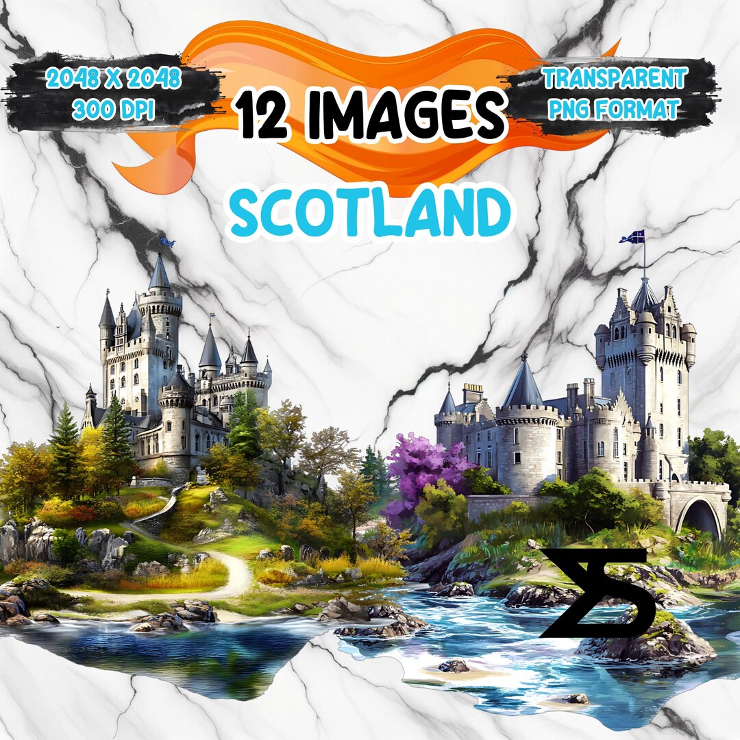 Watercolor Scotland PNG Image on Transparent Background, Digital ...