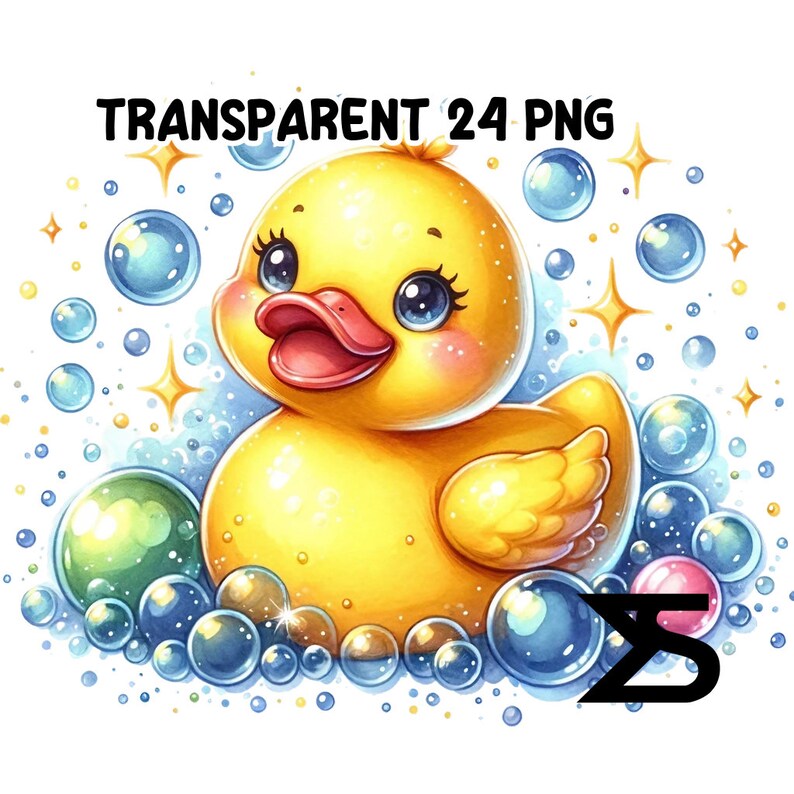 24 Rubber Duck Clipart Bundle Png, Clipart Bundle, Commercial Use ...