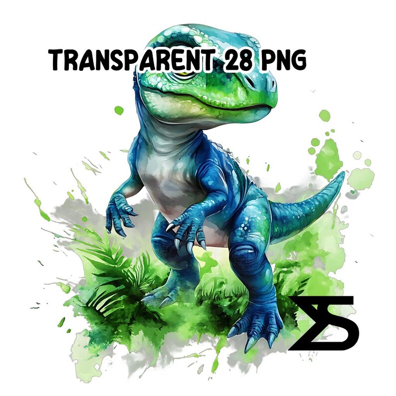 28 Watercolor Baby Dinosaur Clipart , T-rex Clipart, Clipart Bundle ...