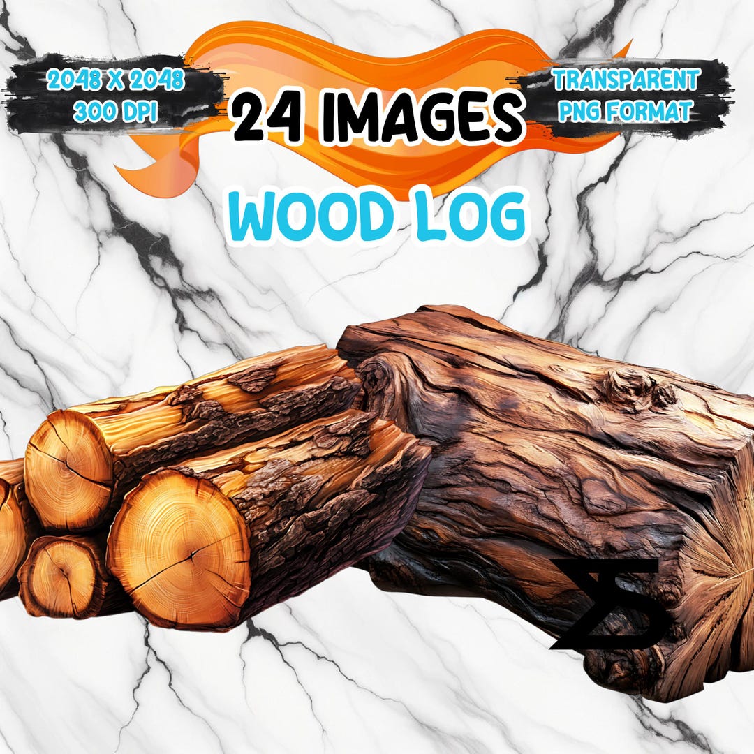 Watercolor Wood Log PNG Image on Transparent Background, Digital ...
