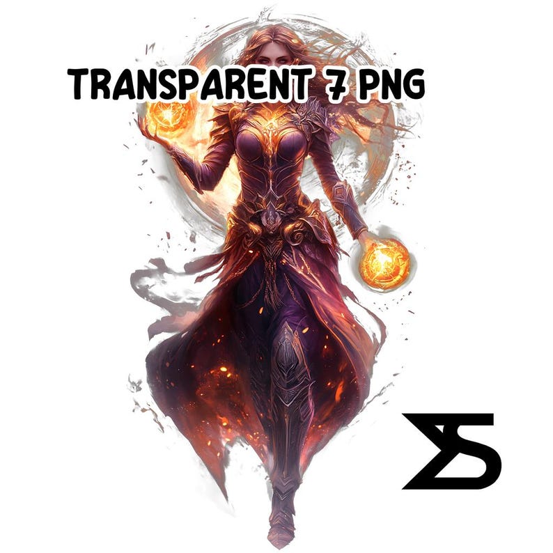 Watercolor Woman Arcane Mage PNG Clipart Image, Transparent Background ...