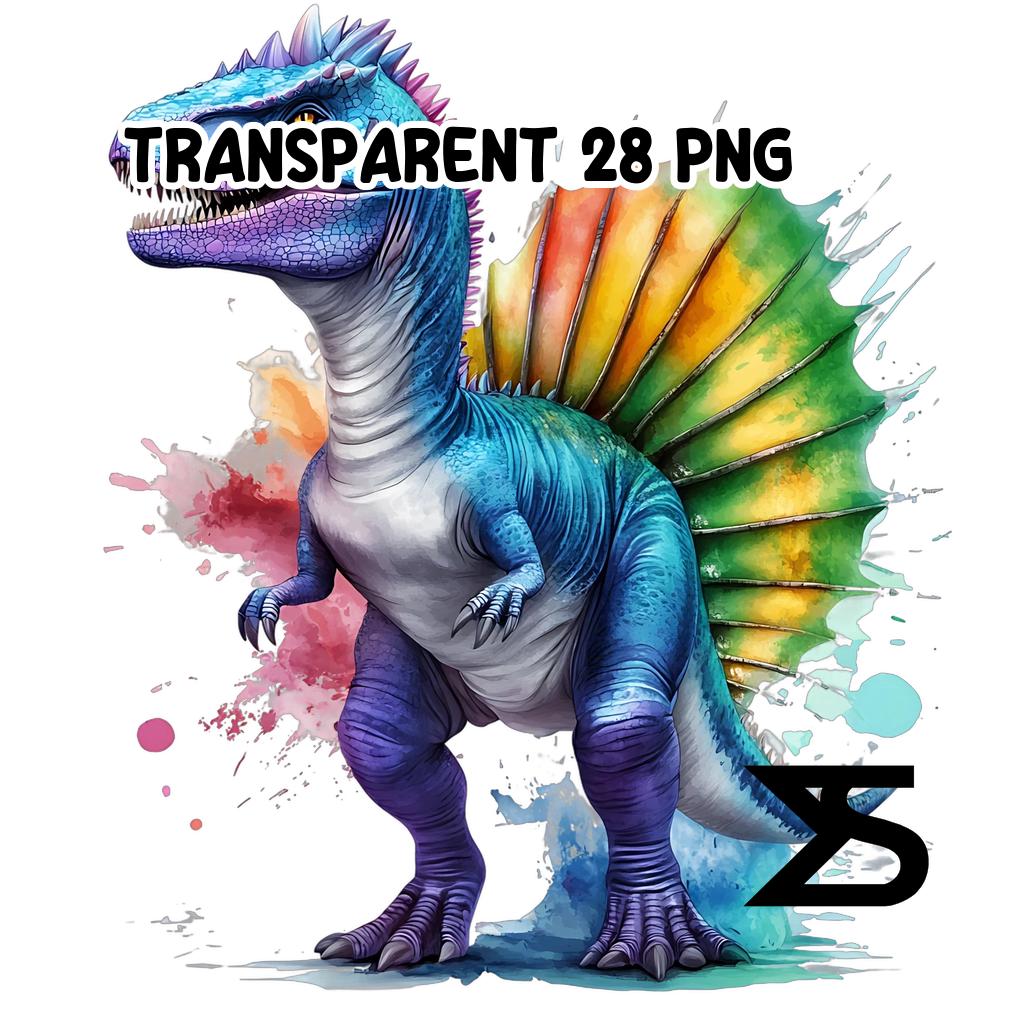 28 Watercolor Baby Dinosaur Clipart , T-rex Clipart, Clipart Bundle ...