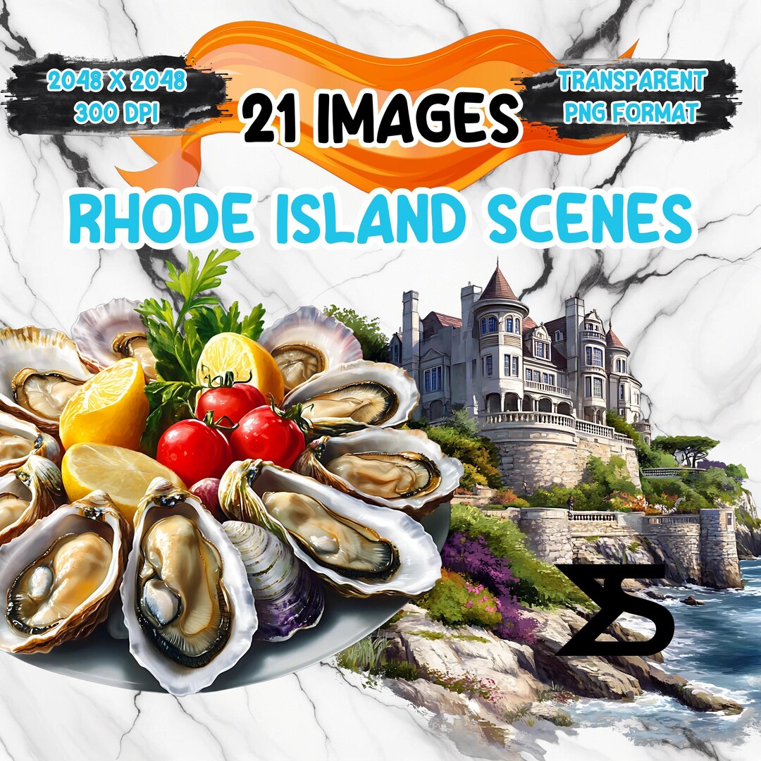 Watercolor Rhode Island Scenes PNG Image, Rhode Island Clipart Bundle ...