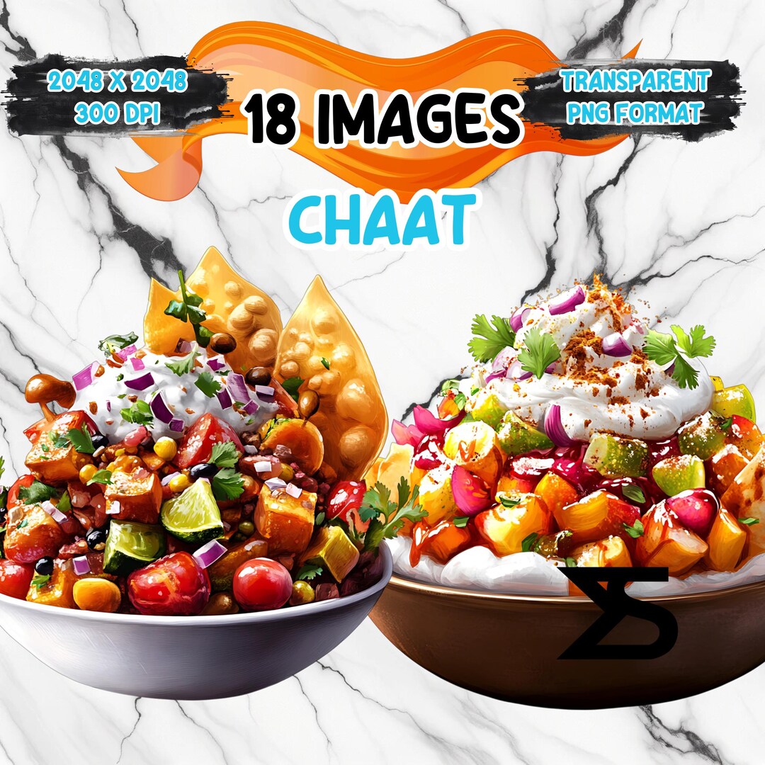 Watercolor Chaat PNG Image on Transparent Background, Digital Sticker ...