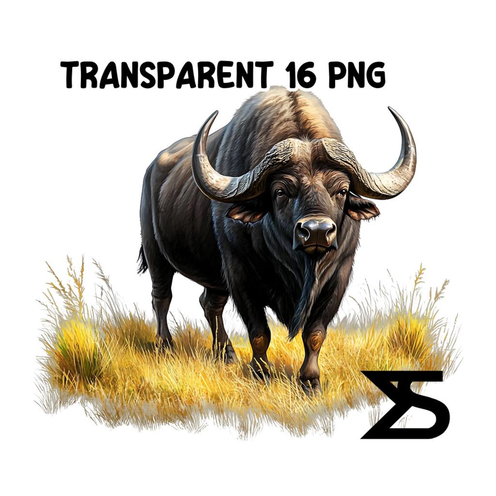 Watercolor Majestic Buffalo PNG Image, Buffalo Clipart Bundle ...