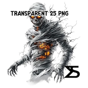 25 Watercolor Halloween Mummy Clipart , Mummy Clipart PNG, Clipart ...