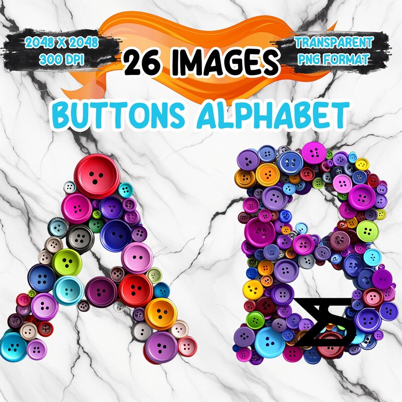Alphabet Buttons - Etsy