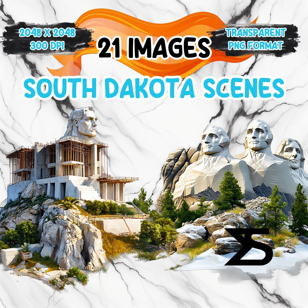 Watercolor South Dakota Scenes PNG Image, South Dakota Clipart Bundle ...