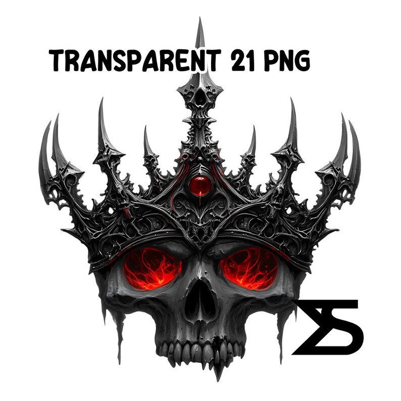 Watercolor Evil Gothic Crown PNG Image on Transparent Background ...