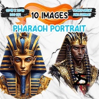 Egyptian Pharaoh -masonic - SVG, PNG, PDF, Jpg Files-- With Black ...