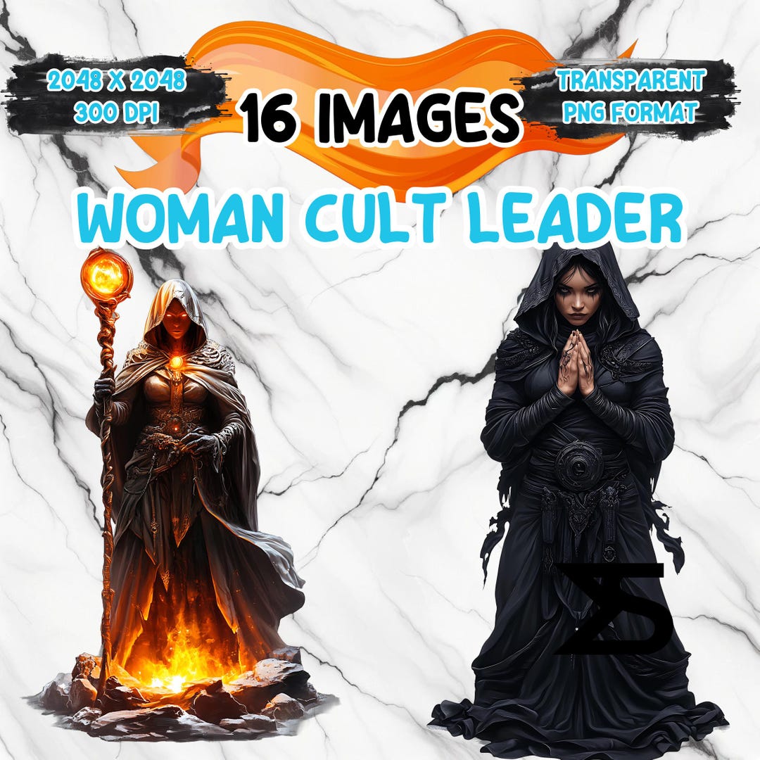 Watercolor Woman Cult Leader PNG Clipart Image, Transparent Background ...
