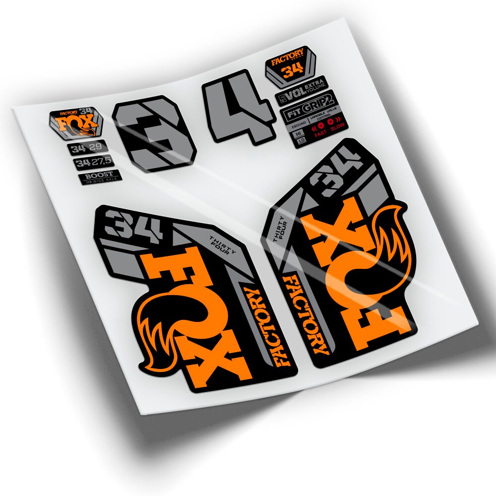 Fox 34 Factory 2021 Bicolor Wp410 Aufkleber Decals | Etsy