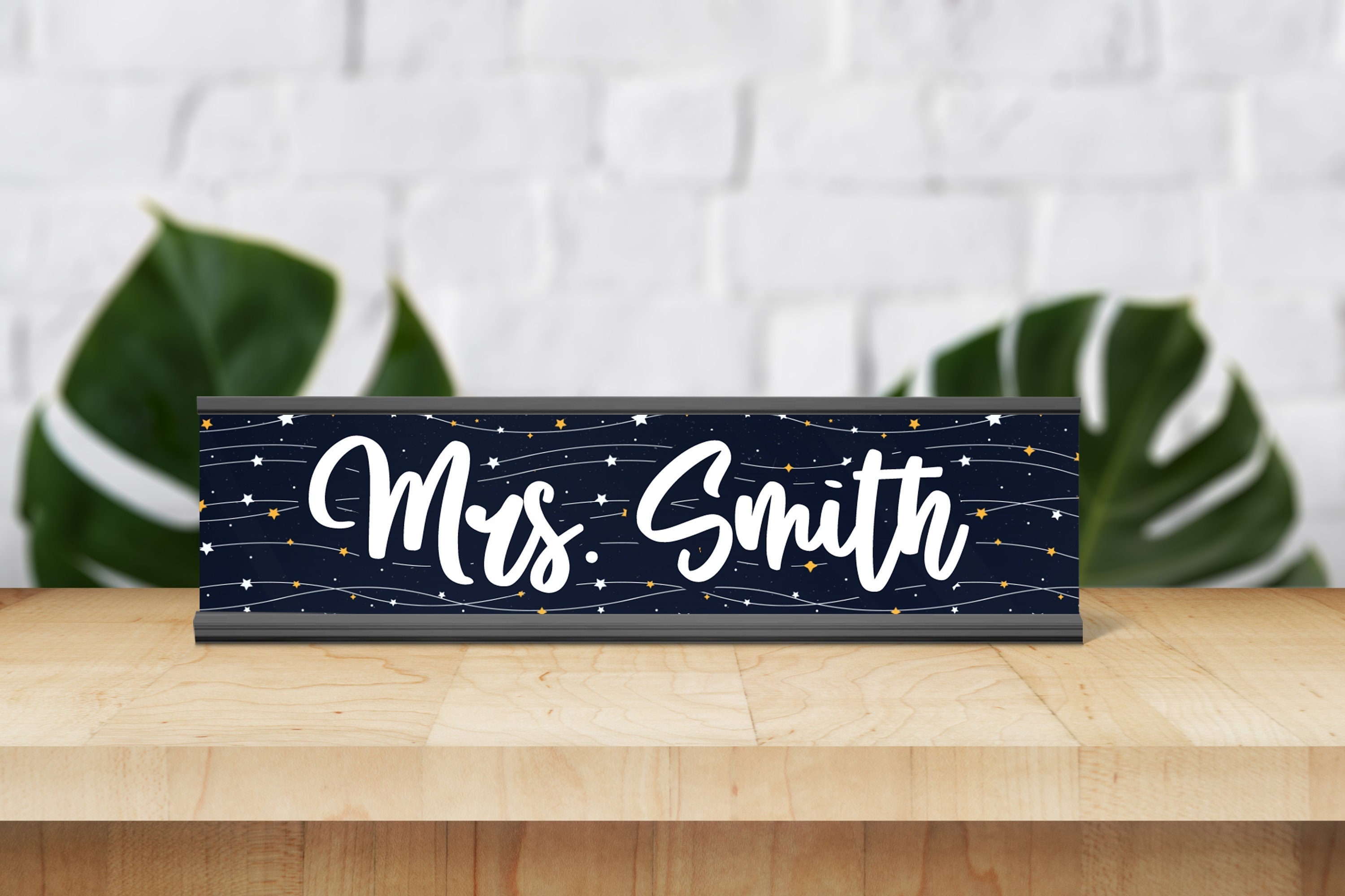 Night Sky Custom Desk Nameplate Teacher Graduation Gift - Etsy